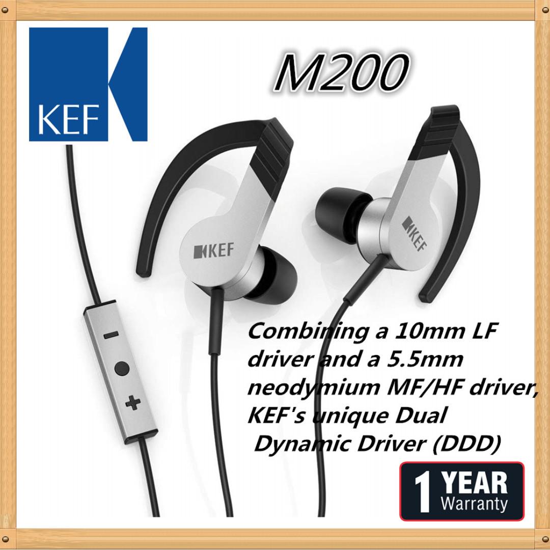 KEF M200 Hi-Fi In-Ear Headphones - Aluminum/Black, Audio, Headphones & Headsets on Carousell