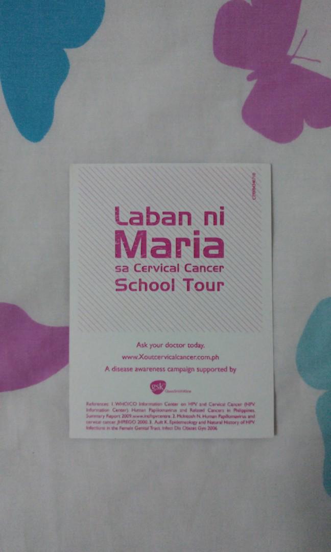 "Laban ni Maria" Cervical Cancer Awareness Sticker, Hobbies & Toys ...
