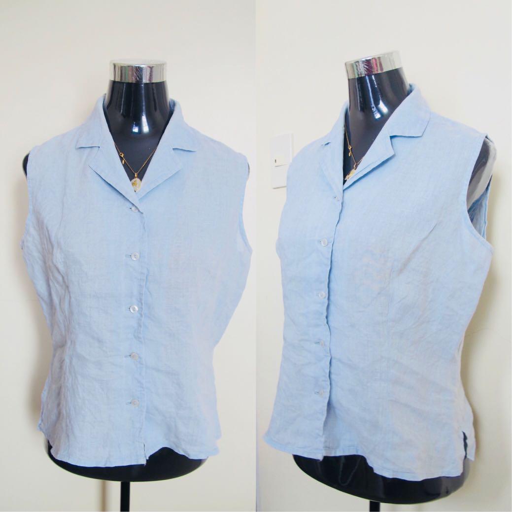 Light Blue Pastel Colored Top, Women's Fashion, Tops, Others Tops on ...