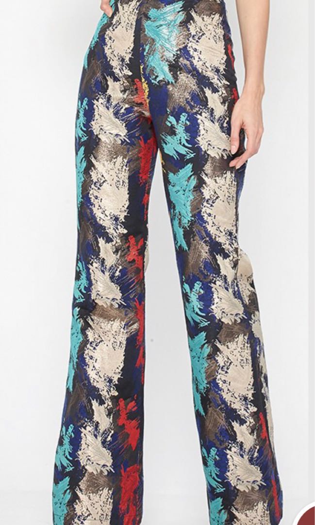 Locka Brocade Pants, Women's Fashion, Bottoms, Other Bottoms on Carousell