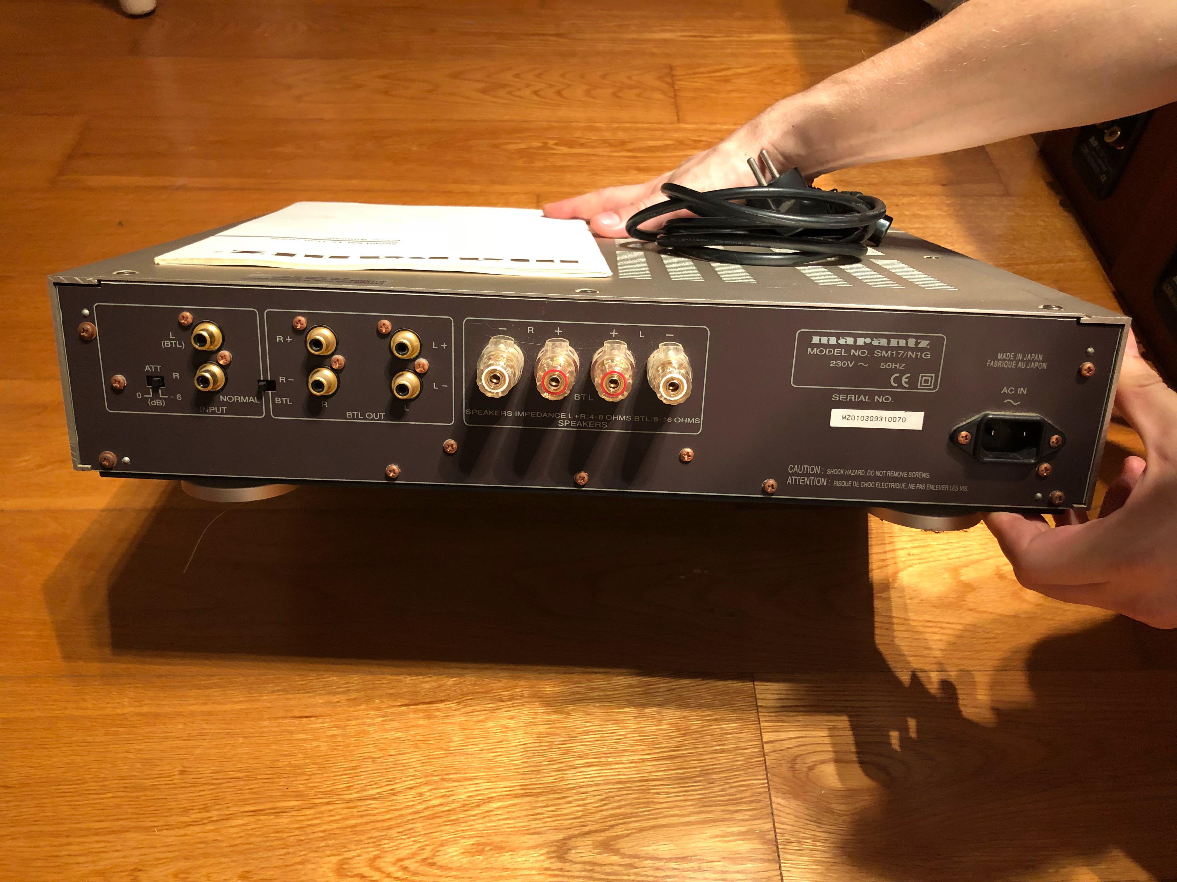 Marantz Power Amplifier SM-17, 音響器材, 可攜式音響設備 - Carousell