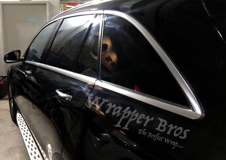 Mercedes window trim dechrome, Car Accessories, Accessories on Carousell