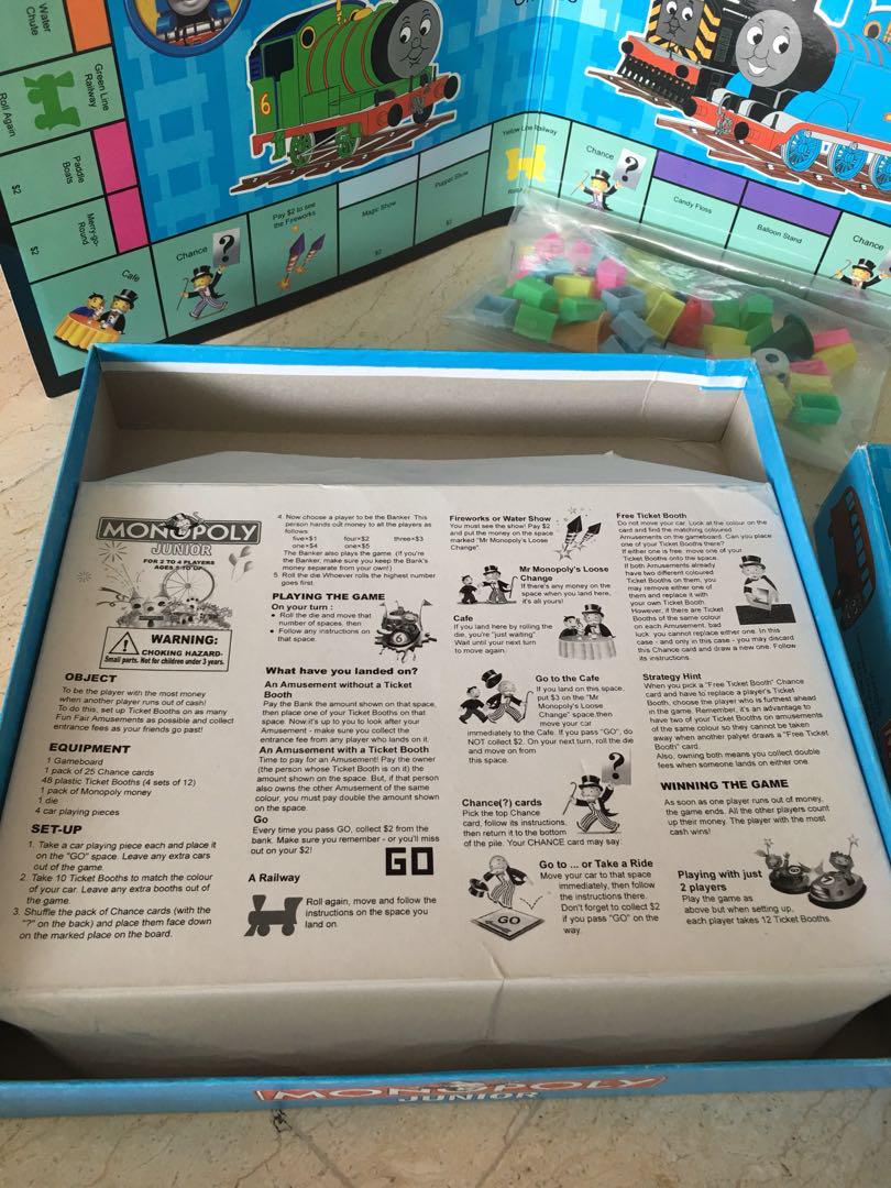 Monopoly Junior Thomas & Friends, Toys & Games, Board Games & Cards on ...
