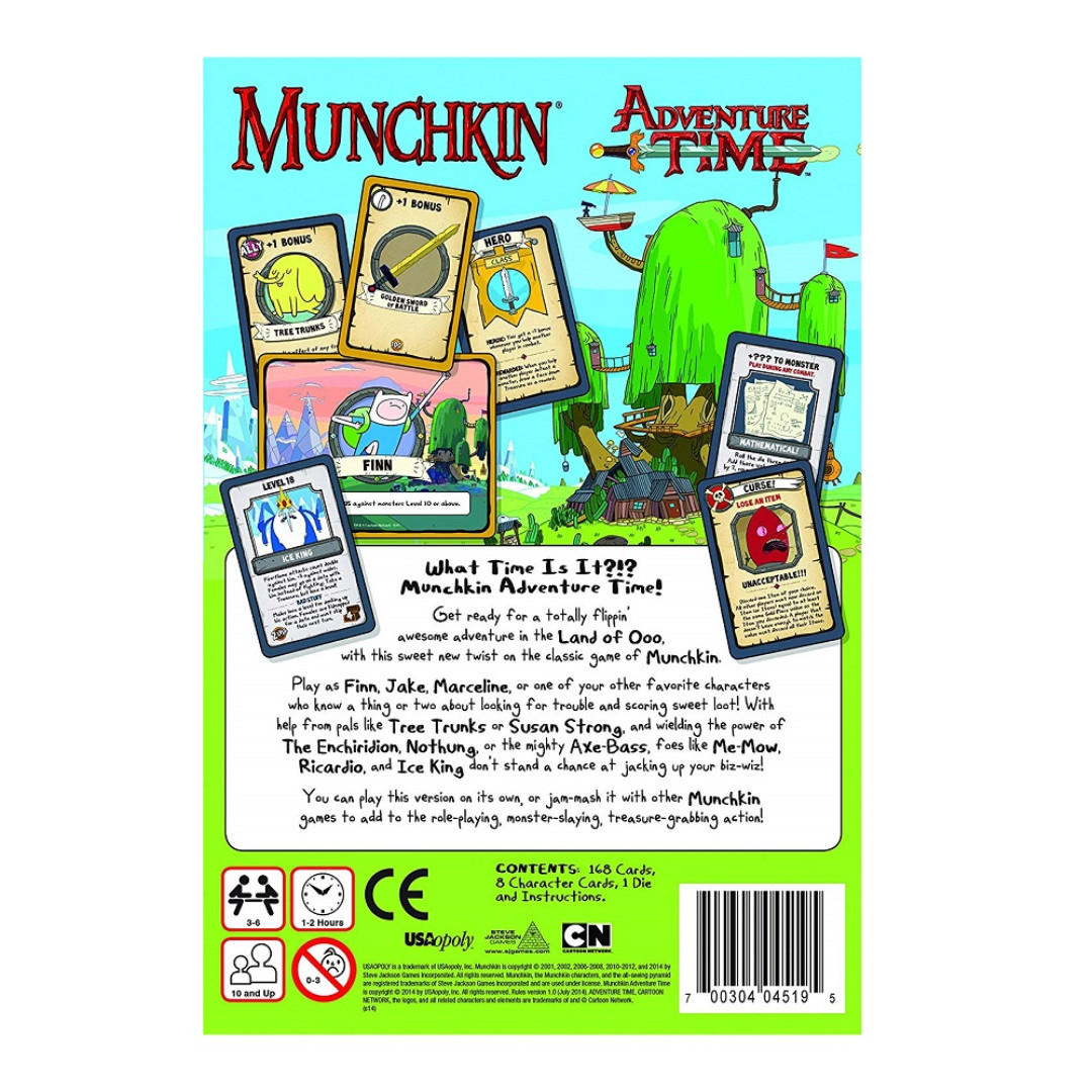 Munchkin Adventure Time Card Game, Hobbies & Toys, Toys & Games on ...