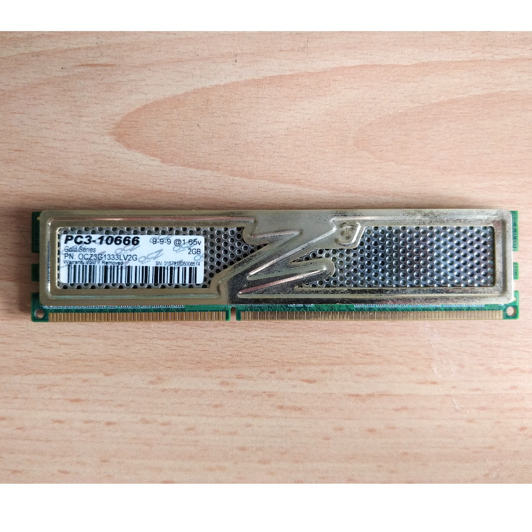 OCZ PC3-10666 2GB DDR3 - GOLD SERIES RAM MEMORY, Computers & Tech ...