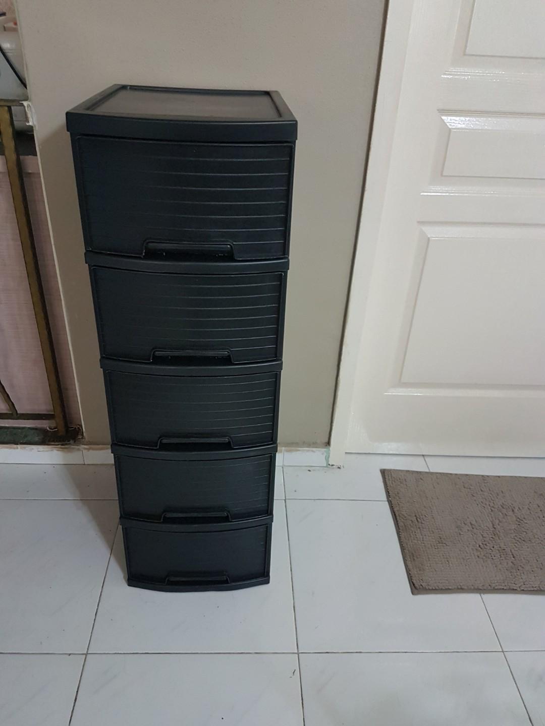 Plastic drawers, Furniture & Home Living, Furniture, Shelves, Cabinets ...