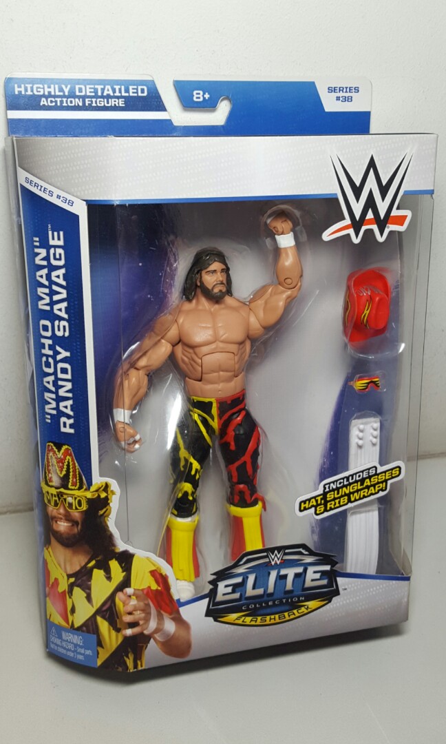 Randy Savage Macho Man WWE WCW Elite Flashback Collection series ...