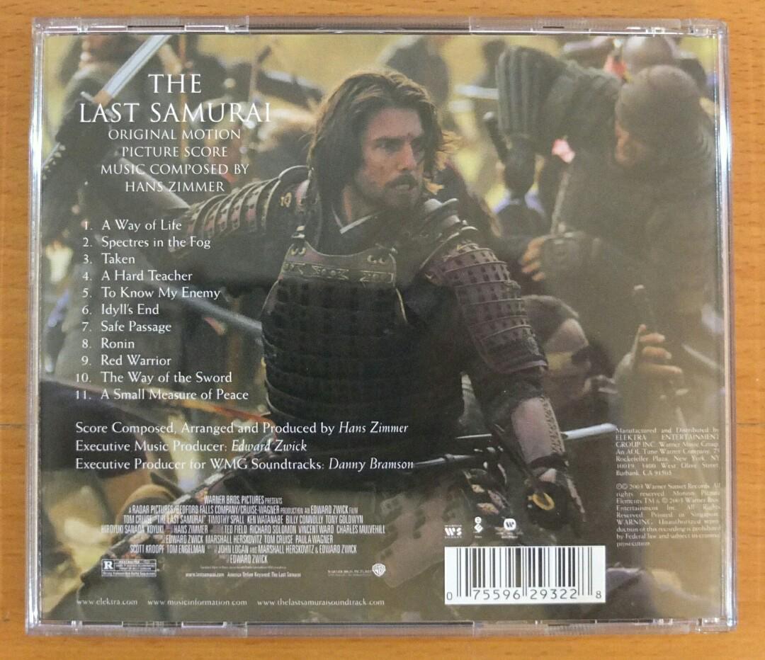 Soundtrack CD: "The Last Samurai", music by Hans Zimmer, Hobbies & Toys ...