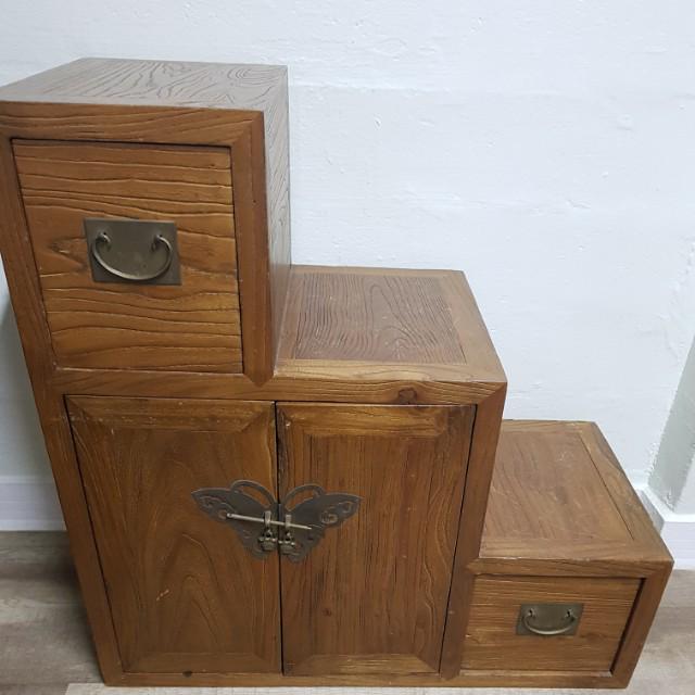 Solid wood display step Cabinet, Furniture & Home Living, Furniture ...