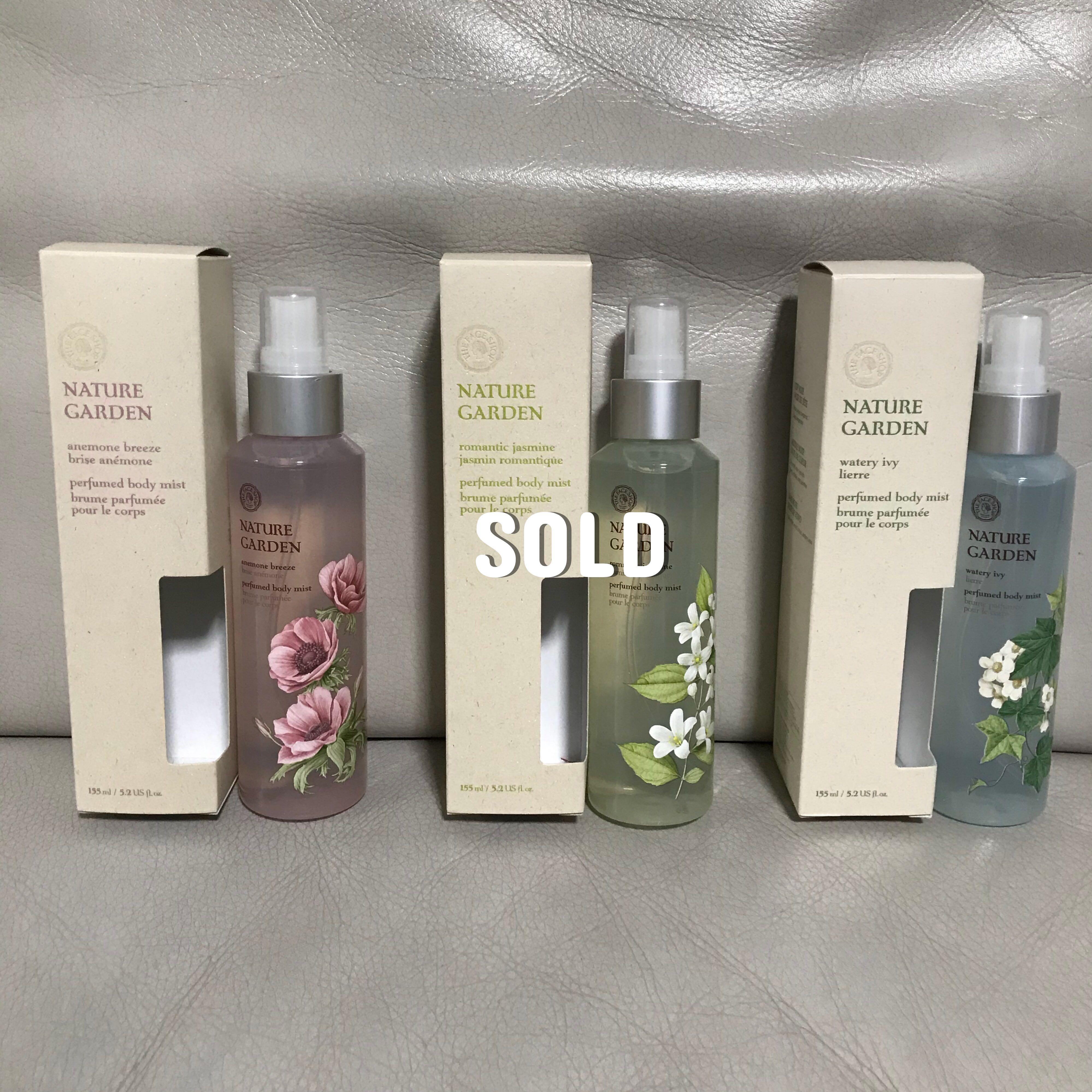 The Face Shop Nature Garden Perfumed Body Mist, Beauty & Personal Care, Bath & Body, Body Care ...
