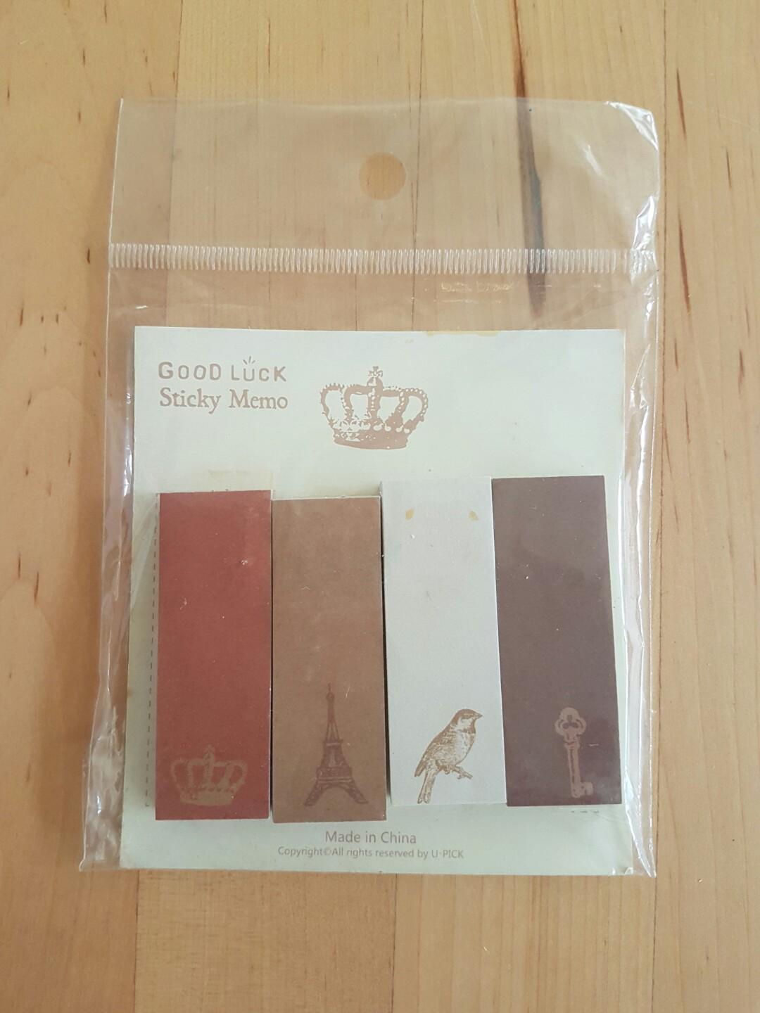 U-PICK Posh Design Sticky Memo, Hobbies & Toys, Stationery & Craft, Art ...