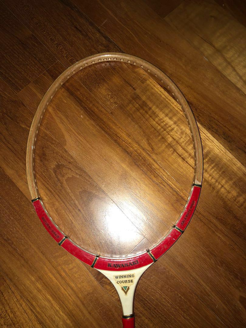 Vintage Kawasaki Wooden+Metal Badminton Racquet/Racket Frame, Hobbies ...