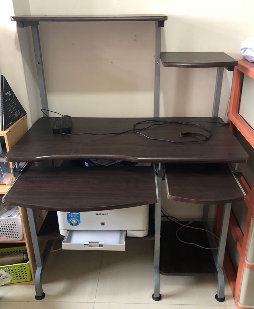 Computer table, Furniture & Home Living, Furniture, Tables & Sets on ...