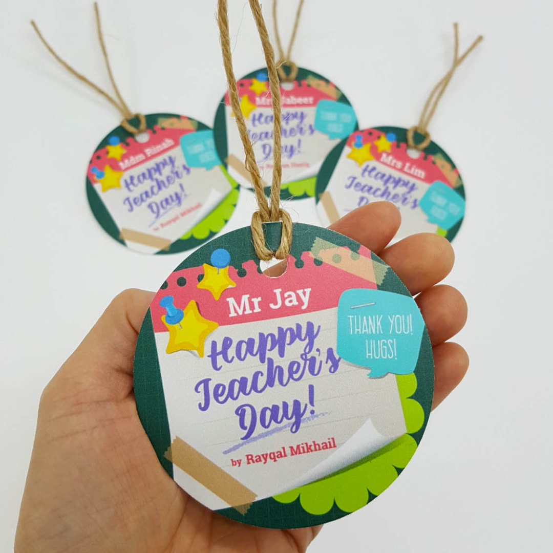 Customised Teacher s Day Tag With Kraft String Design Craft Art