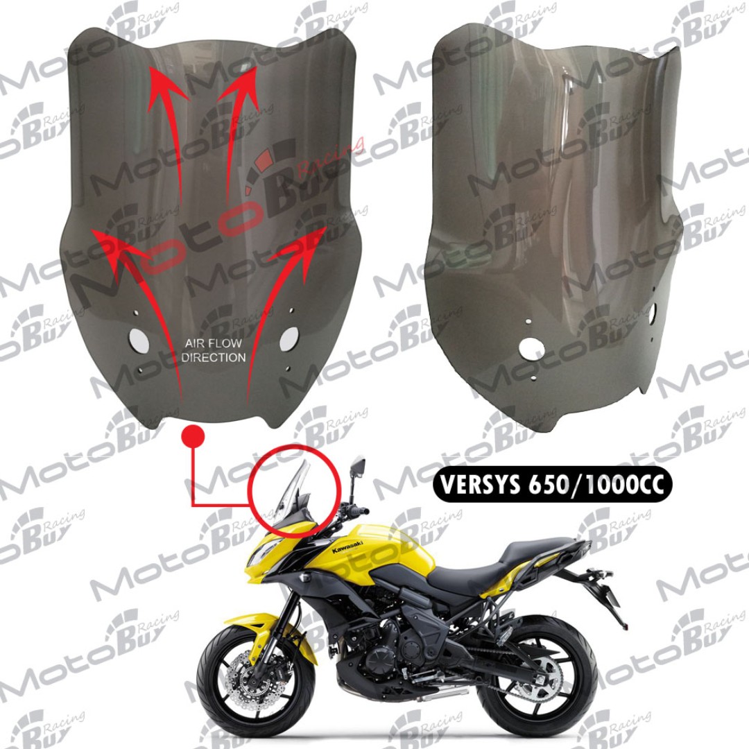 MTB KAWASAKI VERSYS 650 /1000CC TOURING HIGHER WINDSHIELD (4MM ...