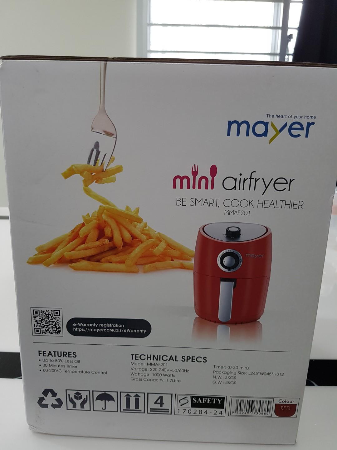 Mayer Mini Air Fryer, TV & Home Appliances, Kitchen Appliances, Cookers ...