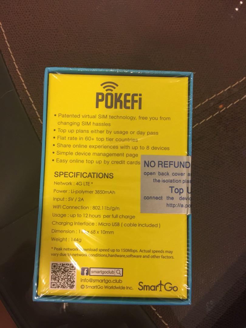 Pokefi pocket wifi, Mobile Phones & Gadgets, Mobile & Gadget Accessories, Other Mobile & Gadget ...