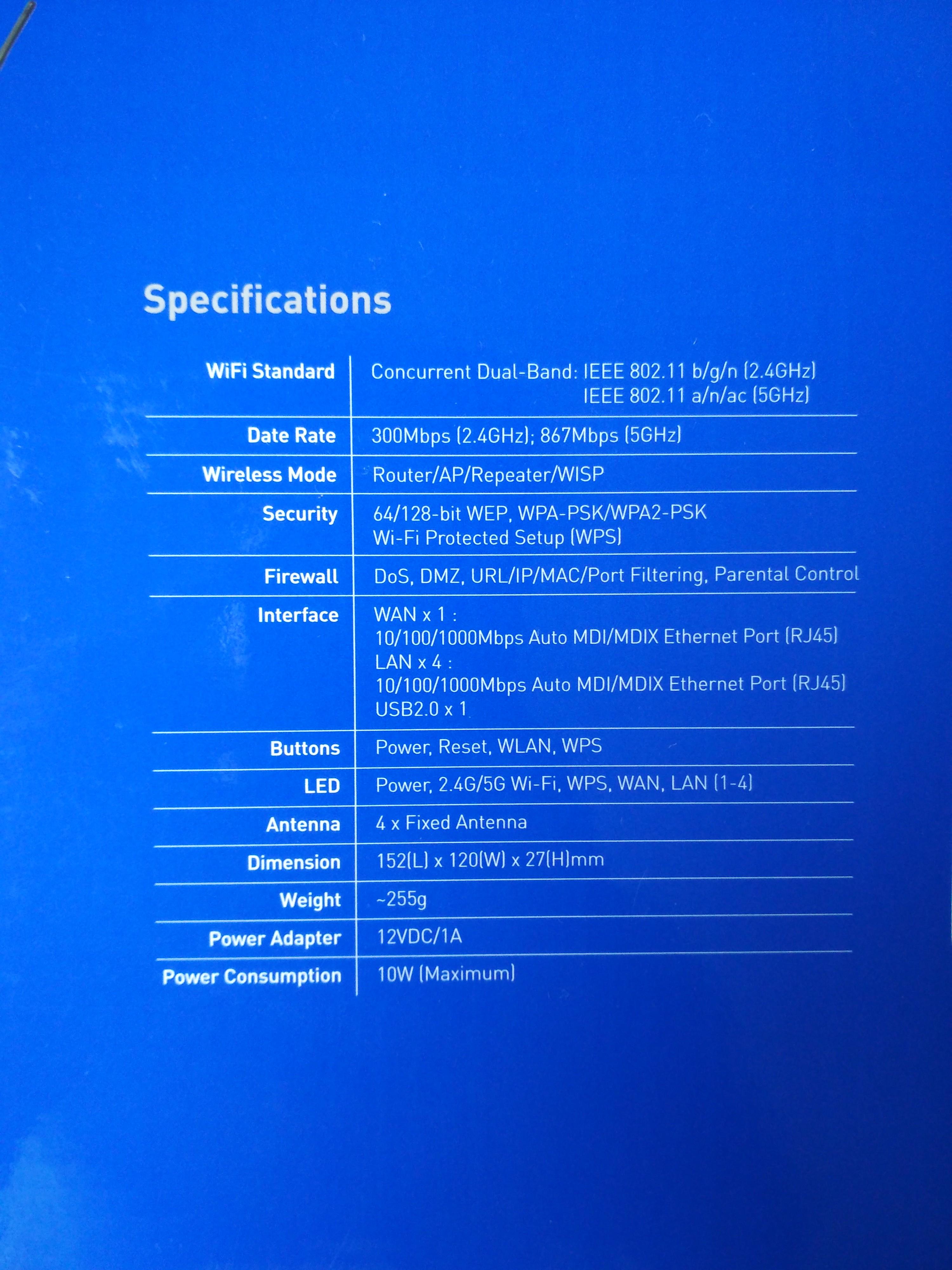 Prolink PRC3801 Wireless AC1200, Computers & Tech, Parts & Accessories ...