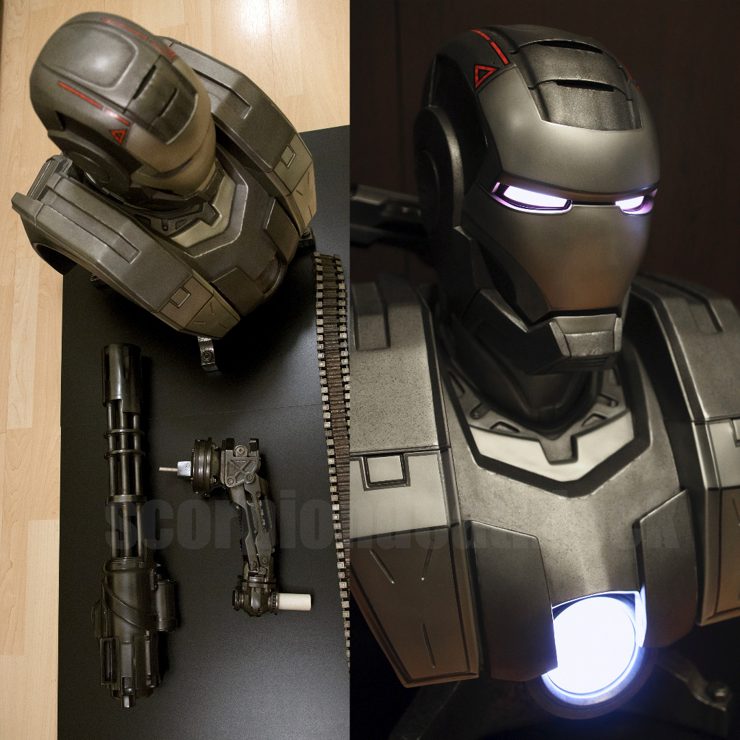Sideshow War Machine 1:1 Life-Size Bust, Hobbies & Toys, Toys & Games ...