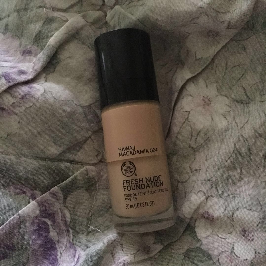 THE BODY SHOP FRESH NUDE FOUNDATION IN HAWAII MACADAMIA 024, Beauty ...