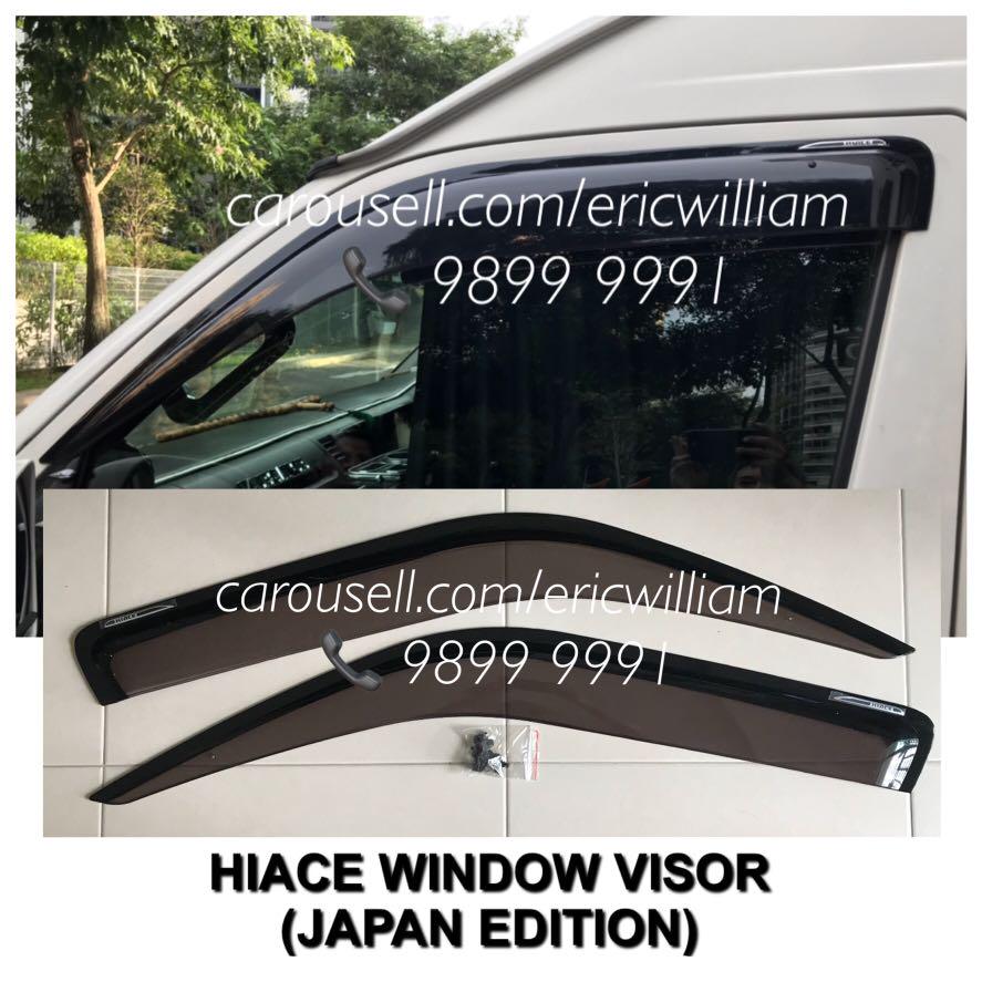 TOYOTA HIACE Van - Mid Roof - Hi Roof Window Visor / Hiace Accessories ...