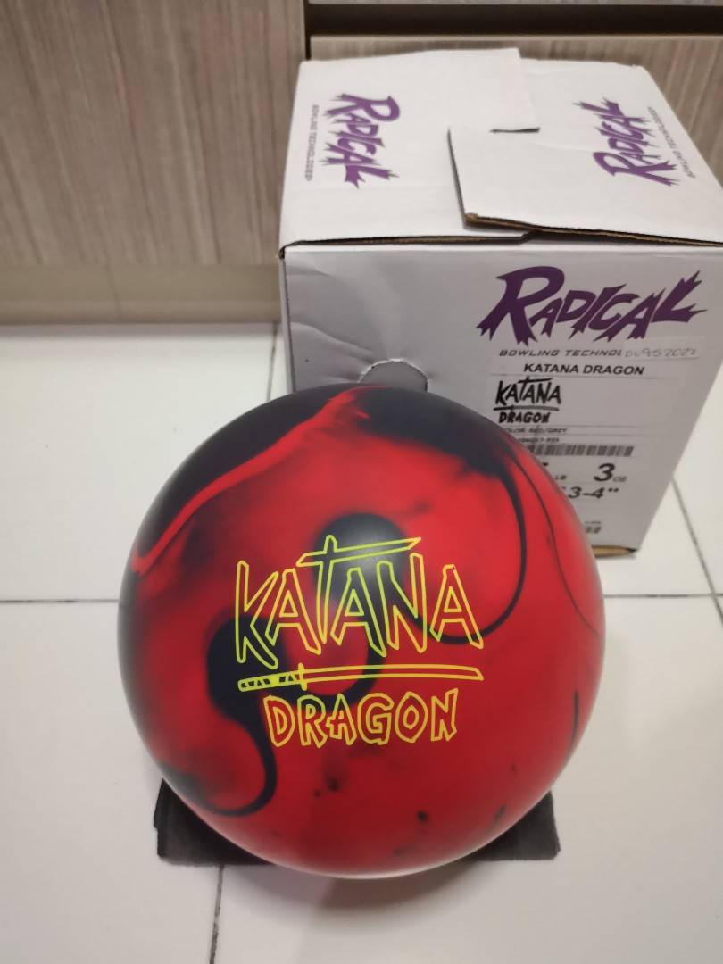 Undrilled 15lbs Radical Katana Dragon Bowling Ball, Sports Equipment, Sports & Games, Billiards ...