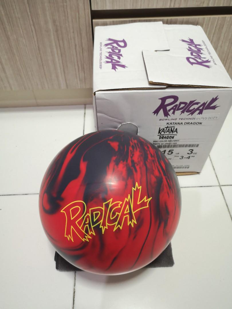 Undrilled 15lbs Radical Katana Dragon Bowling Ball, Sports Equipment, Sports & Games, Billiards ...