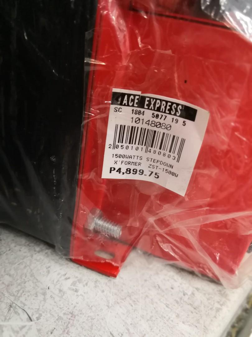 Zebra Stepdown Dual Voltage Transformer ZST-1500W, TV & Home Appliances ...