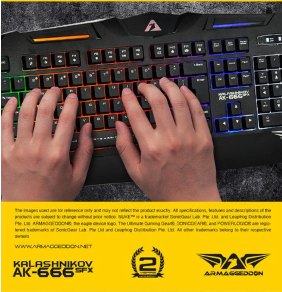 Armaggeddon Kalashnikov AK-666SFX Keyboard, Computers & Tech, Parts ...