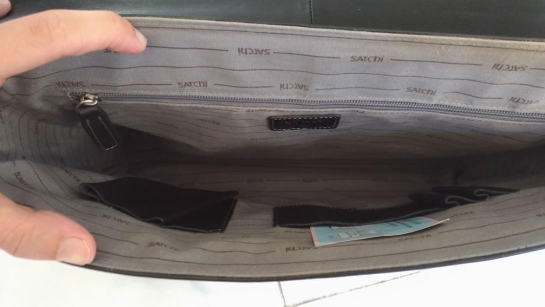 Brand New Satchi House Full Leather Briefcase, Luxury, Bags & Wallets ...