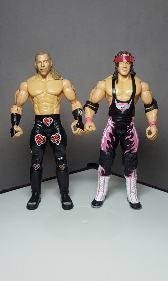 (Reserved) Bret Hart Hitman & Shawn Michaels HBK WWE Jakks Pacific Classic Superstars wrestling ...