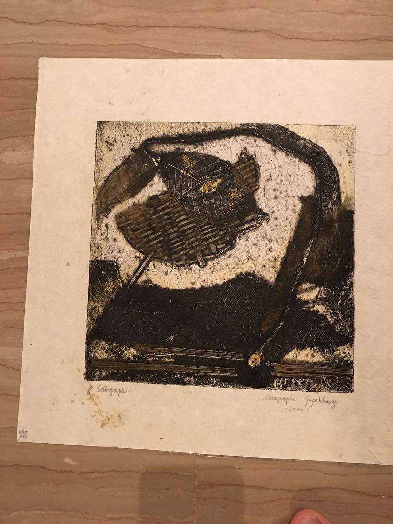 Collagraph painting, Hobbies & Toys, Stationery & Craft, Art & Prints ...