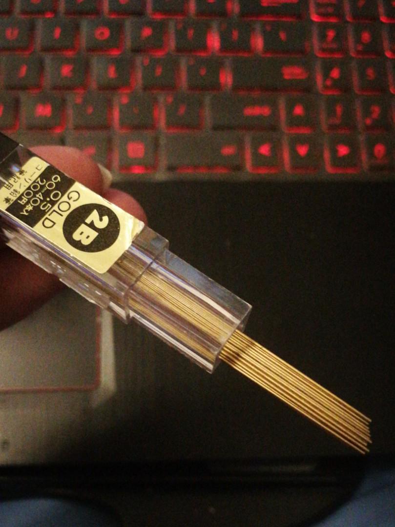 Colleen Gold Pencil Leads 0.5mm 40s, Hobbies & Toys, Stationery & Craft ...