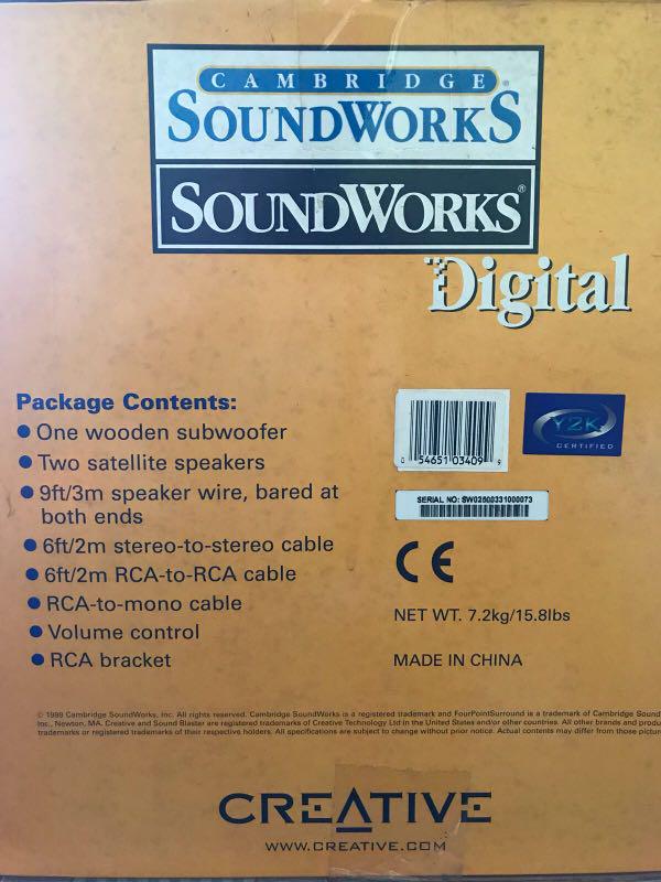 Creative Cambridge Soundworks FPS2000 Digital, Audio, Other Audio ...
