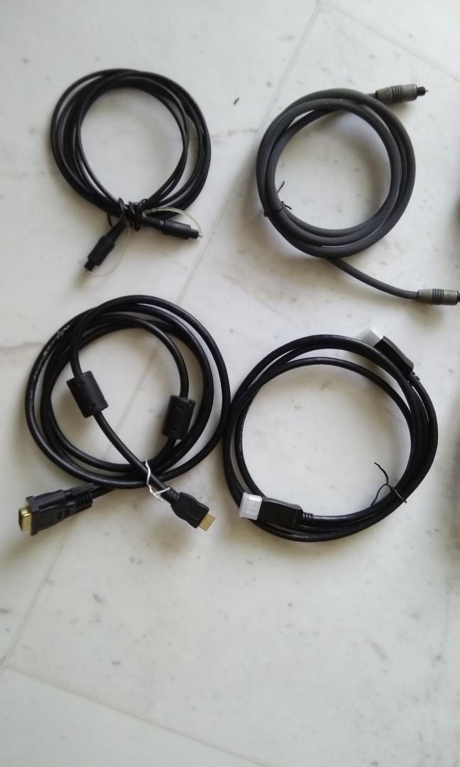 Mini DP, DP, display port, vga, dvi, hdmi, optical SPDIF cable, fire ...