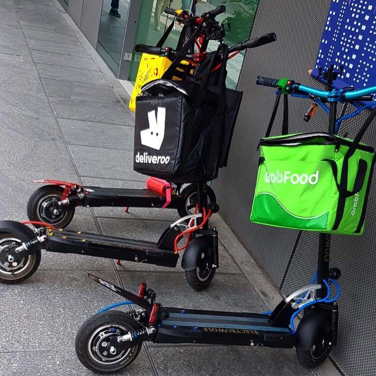 FoodPanda Deliveroo GrabFood Electric Scooter, Sports Equipment, PMDs ...