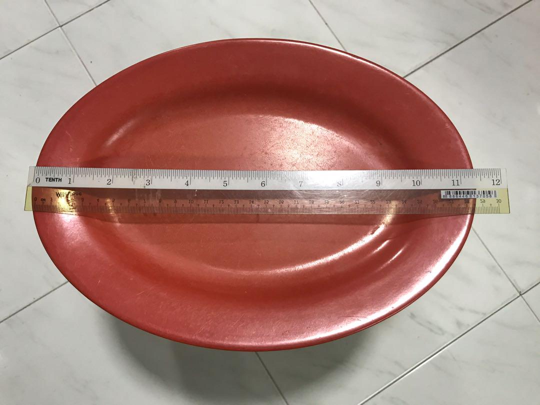 Hoover plates (red), Furniture & Home Living, Kitchenware & Tableware ...