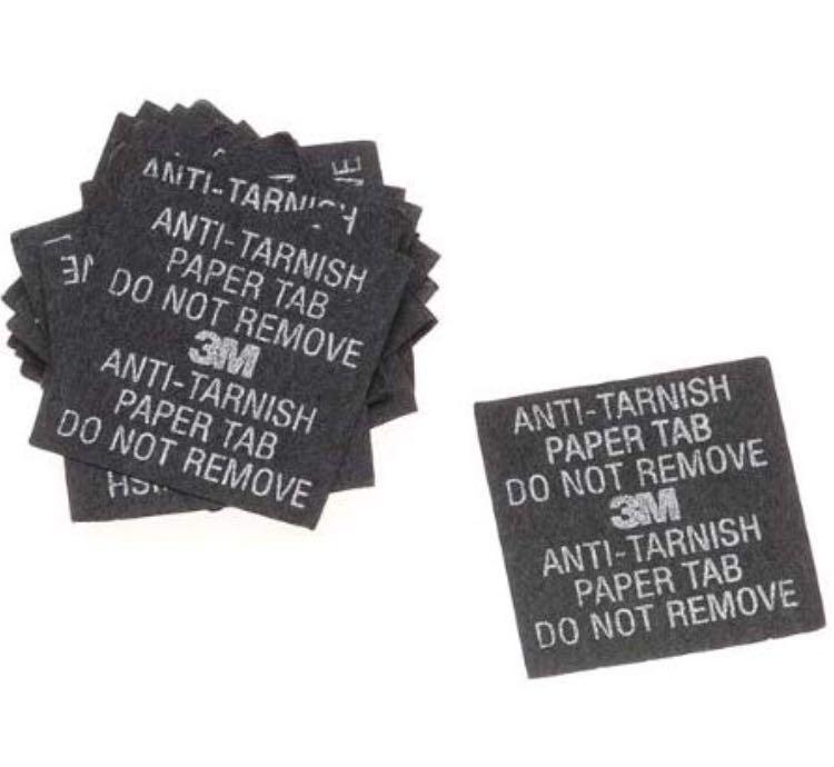 [in stock now] 3M Anti-Tarnish Paper Tabs 1x1 Sq Inch, Women's Fashion ...