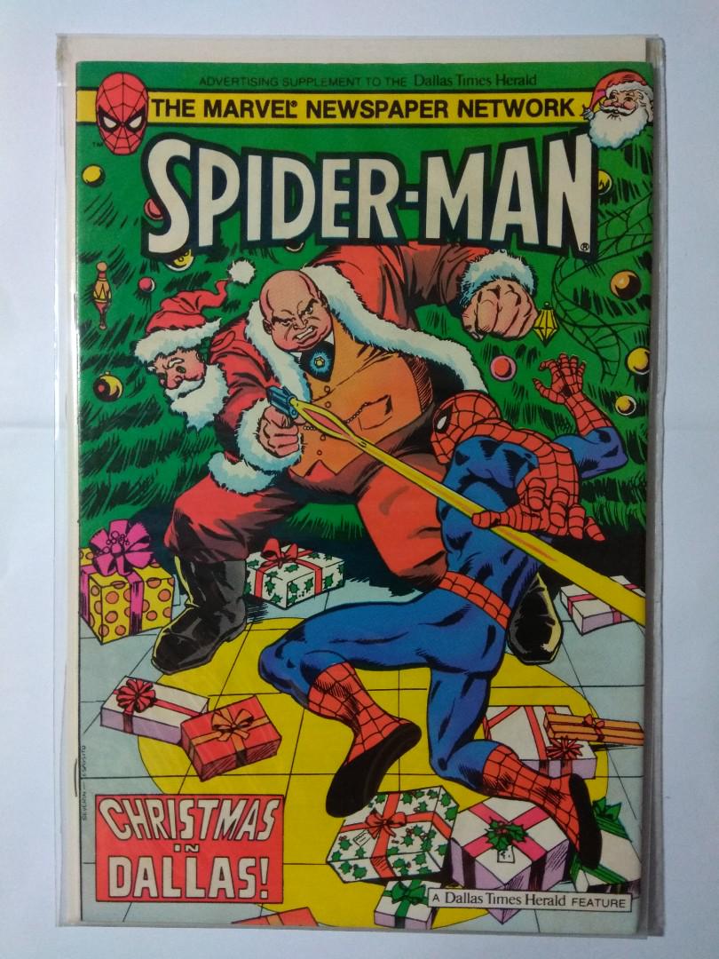 Marvel Spider-Man Christmas In Dallas Super Rare Dallas Times Herald ...