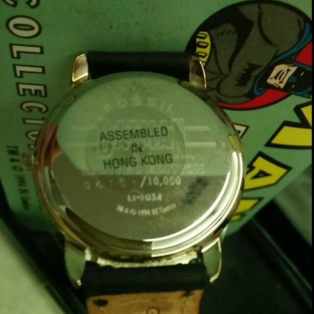 MINT AND NEVER USED! Limited Edition 1994 Fossil Batman Wristwatch With ...
