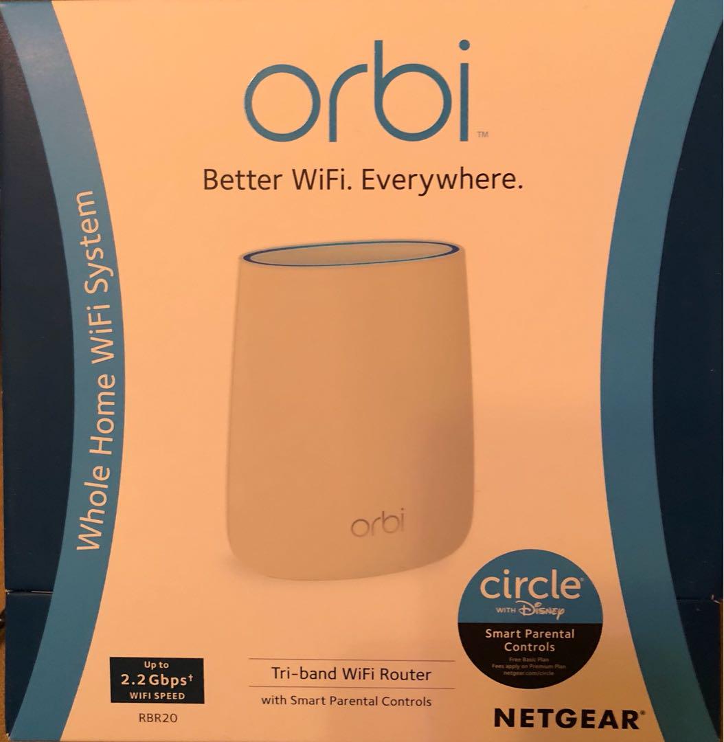 Orbi Router (RBR 20), 電腦＆科技, 電腦周邊及配件, Wifi及上網相關產品 - Carousell