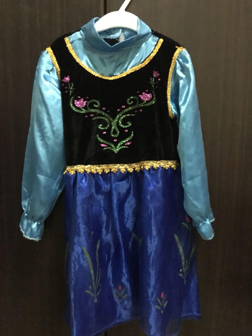 Princess Anna costume, Babies & Kids, Babies & Kids Fashion on Carousell