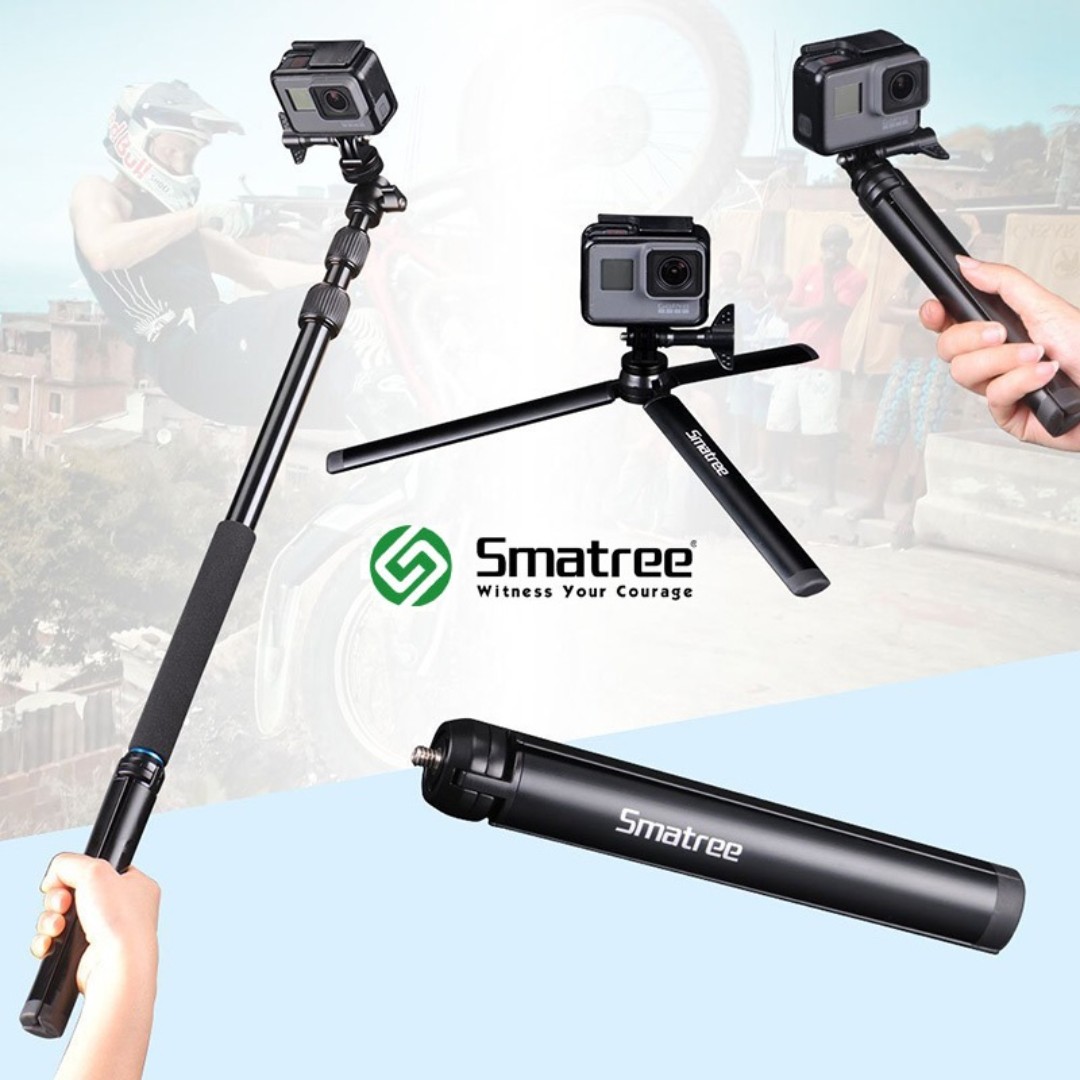 SMATREE SmaPole DC Telescoping Selfie Stick with Tripod Stand for Phone ...
