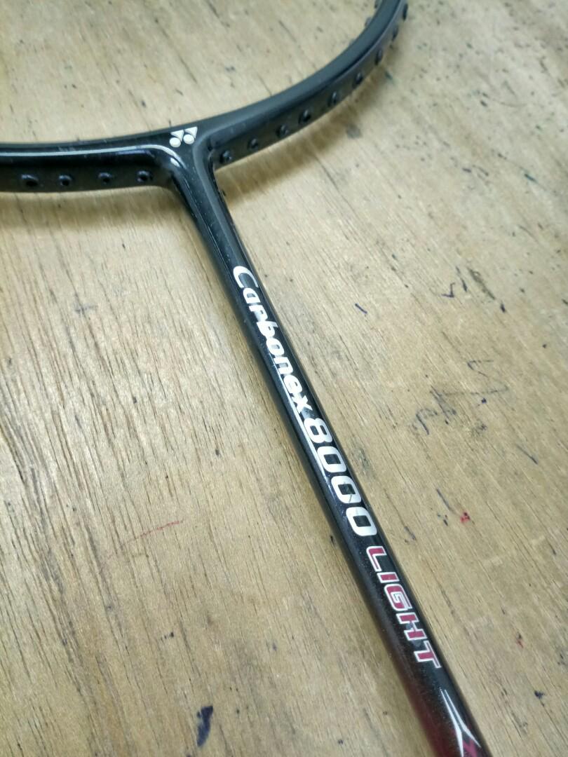 YONEX carbonex 8000 light Badminton Racquet 羽毛球拍, 運動產品, 運動與體育, 運動與體育 ...