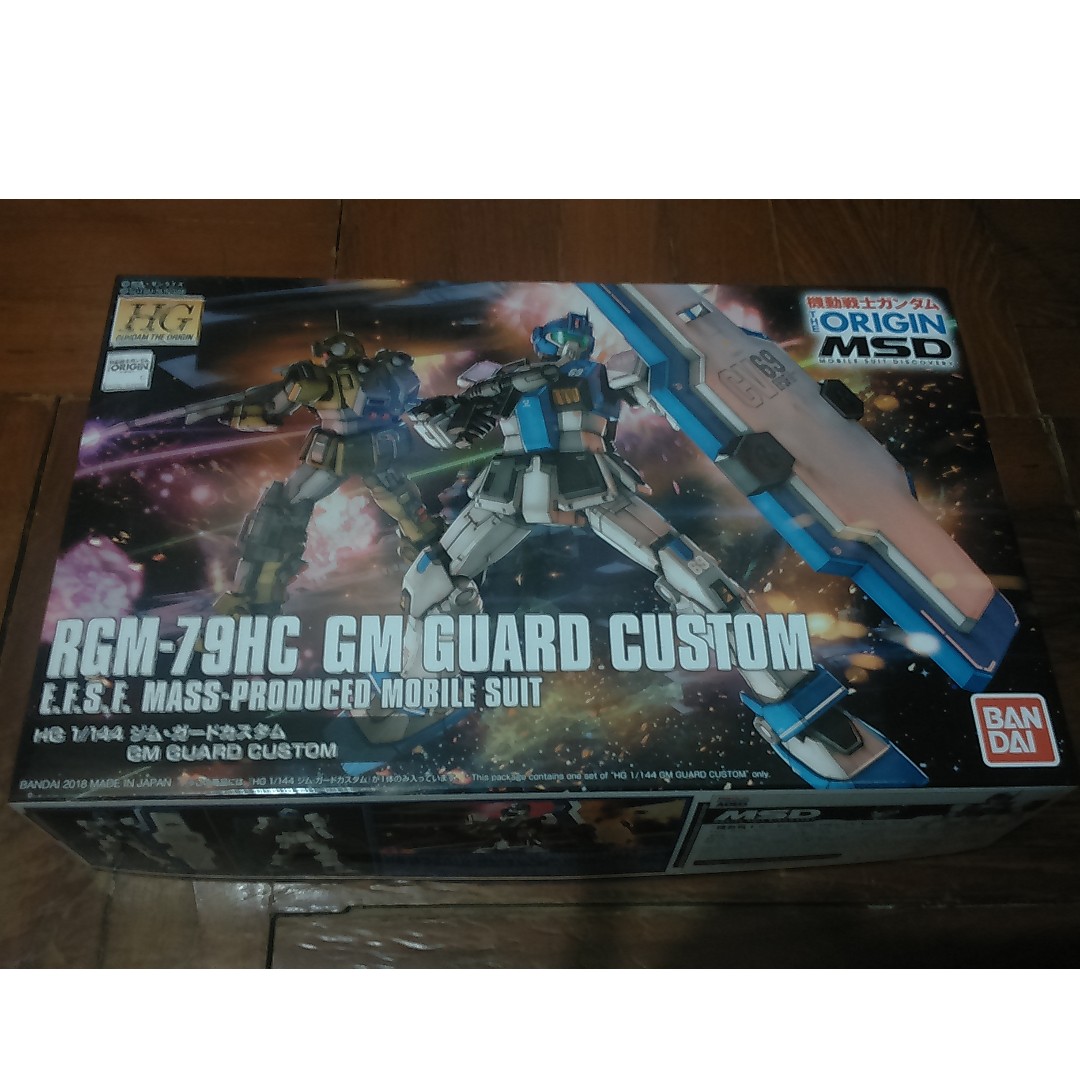 (現貨發售) 全新 HG 1/144 RGM-79HC GM Guard Custom 模型 (Gundam the Origin MSD ...