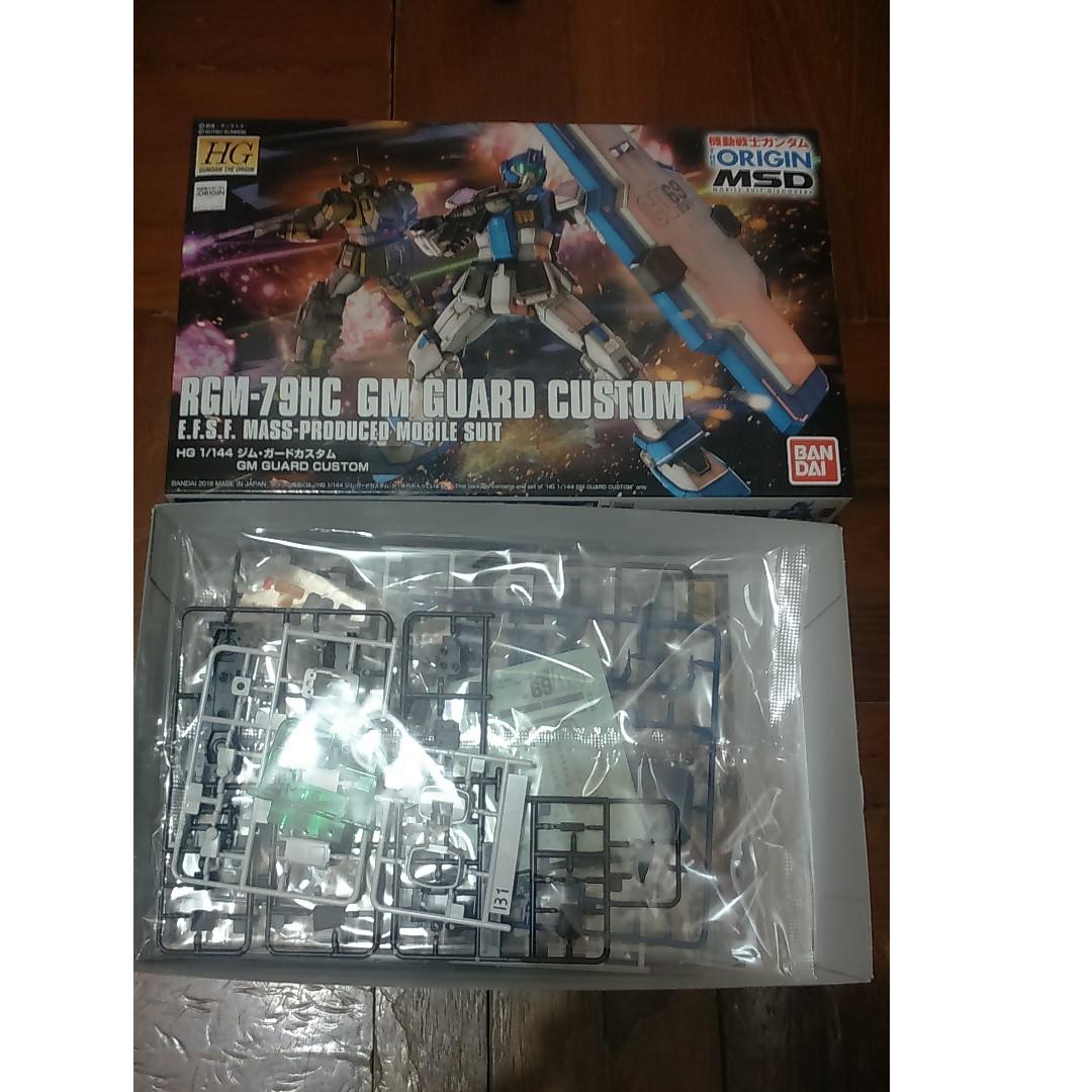 (現貨發售) 全新 HG 1/144 RGM-79HC GM Guard Custom 模型 (Gundam the Origin MSD ...