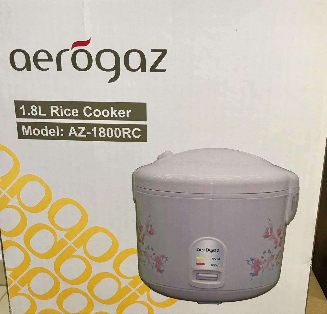 Aerogaz 1.8L Rice Cooker, TV & Home Appliances, Kitchen Appliances ...