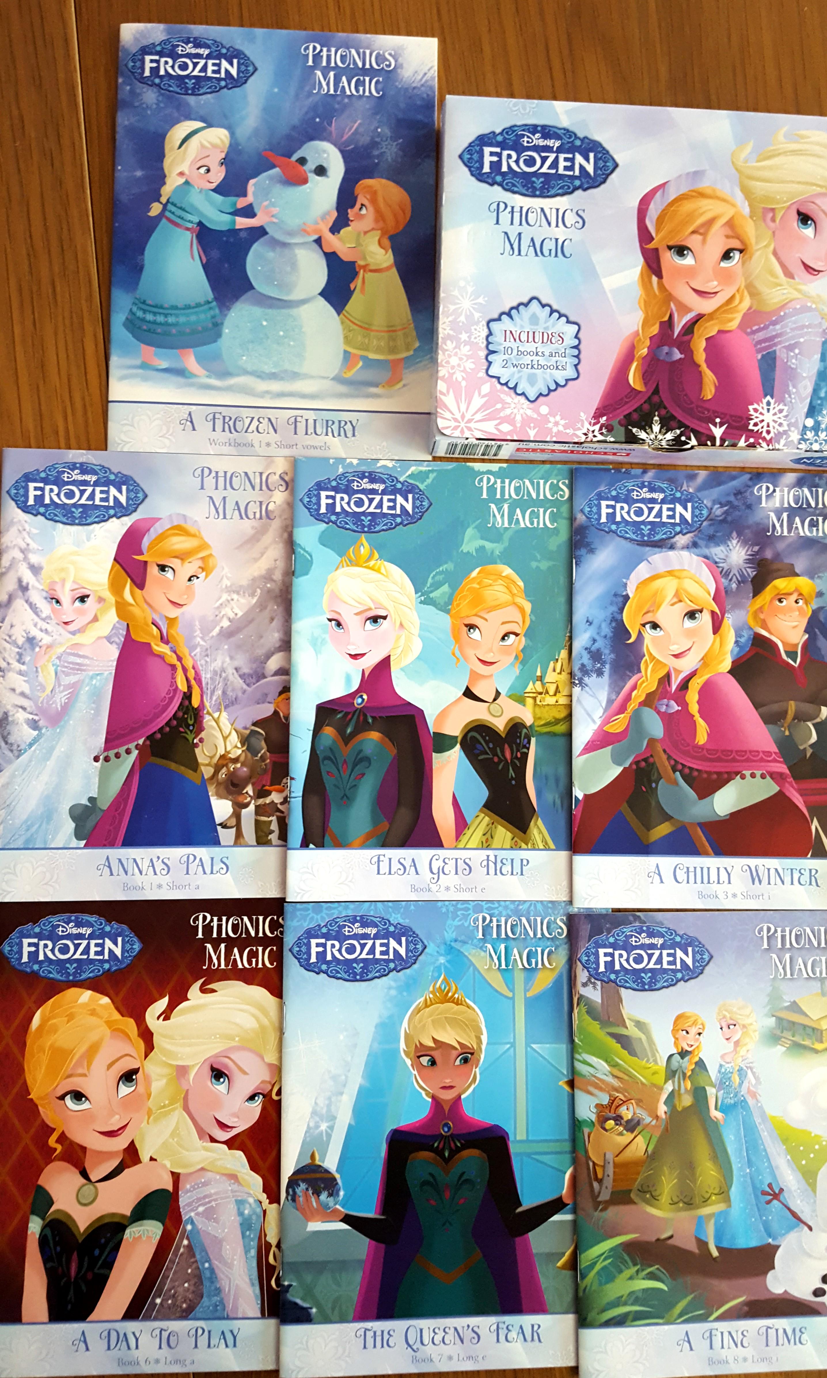 BN 12 Book Boxset Disney Frozen English Language Phonics Magic Vowels ...