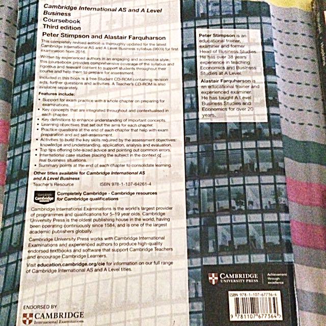 Cambridge International AS and A Level Business coursebook, Computers ...