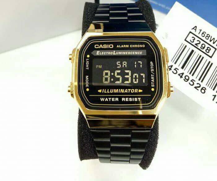 CASIO VINTAGE BLACK/GOLD, Women's Fashion, Watches & Accessories ...
